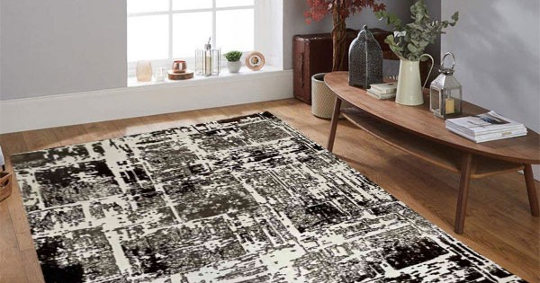 Xαλιά Μοντέρνα 210X260cm καφέ-άσπρο
